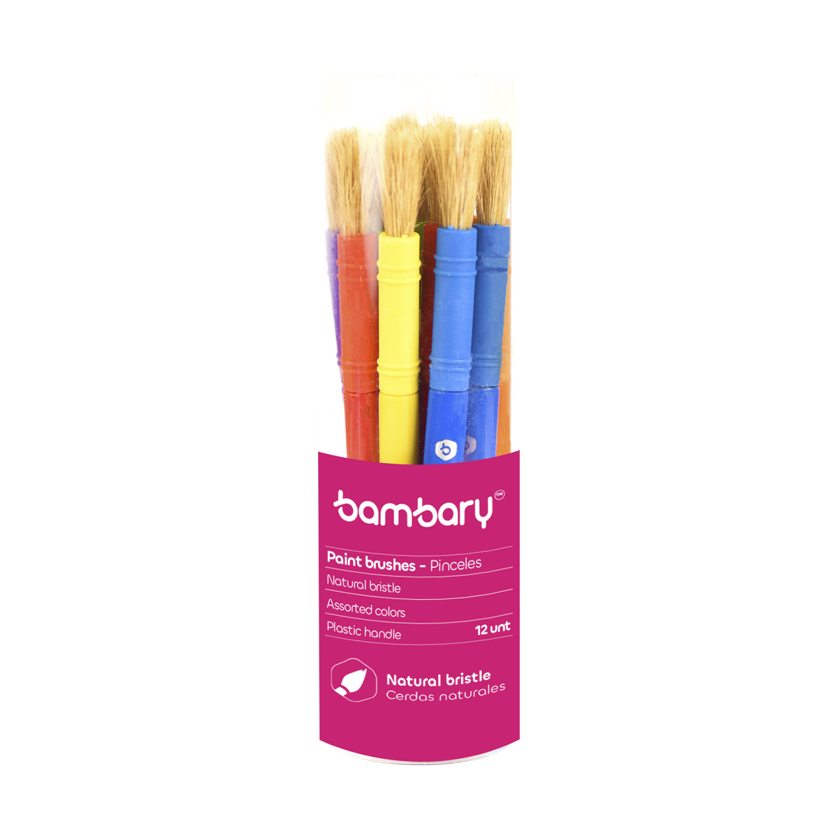 Paintbrush Jumbos For Kids In Colors PVC Can 12 unt – Bambary